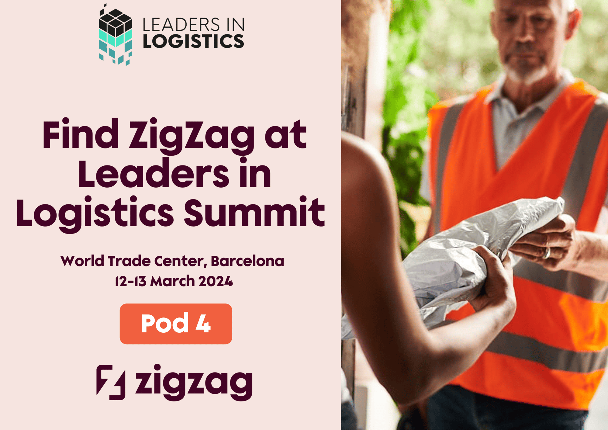 Grab a meeting with ZigZag at Leaders in Logistics